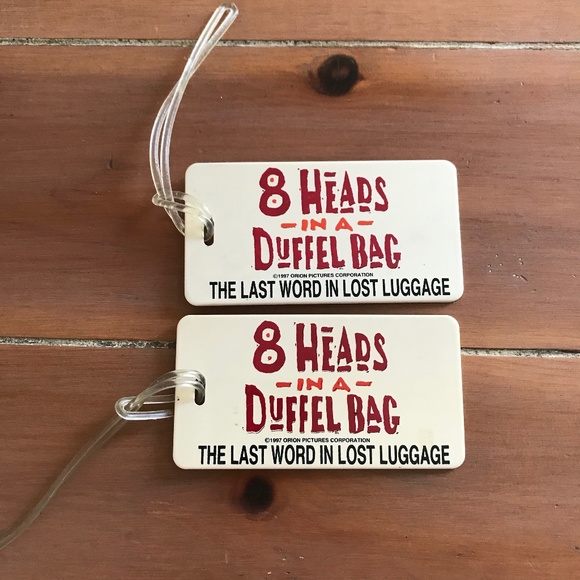 unknown | Bags | 8 Heads In A Duffel Bag Luggage Tags 2 Nwot Set 2 ...